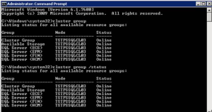SQL Server Clustering Management inside the command line | SQL Freelancer Blog