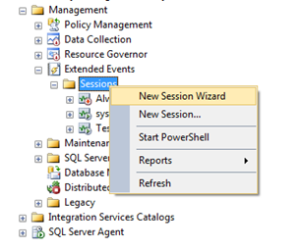 Managing SQL Server Extended Events in Management Studio | SQL ...