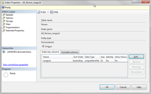 SQL Server Index Properties in Management Studio | SQL Freelancer Blog