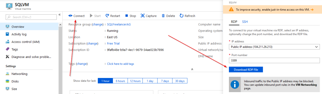 Create Azure Windows VM | SQL Freelancer Blog