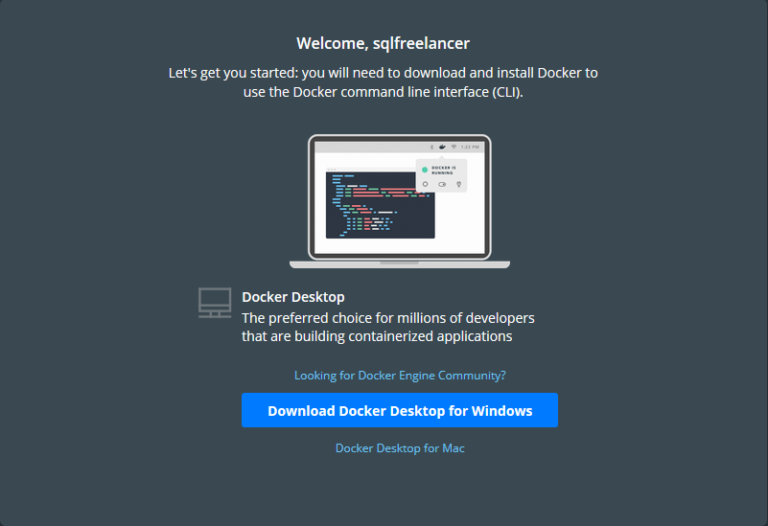 Install SQL Server on Windows 10 using Docker | SQL Freelancer Blog