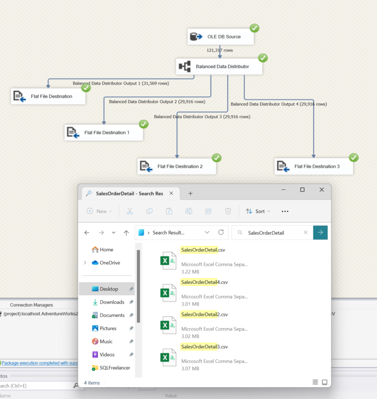 SSIS Series: How to use SSIS Balanced Data Distributor | SQL Freelancer Blog