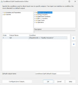 SSIS Series: How to use Conditional Split | SQL Freelancer Blog
