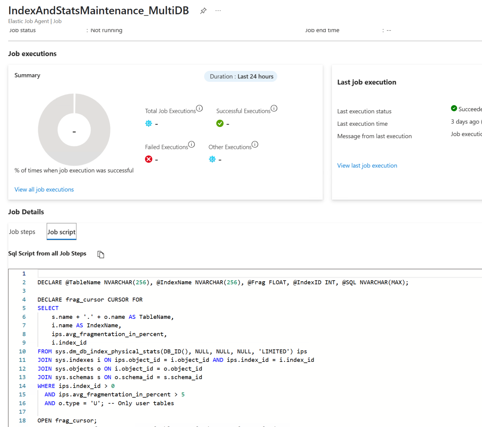 Automate SQL Maintenance in Azure SQL Databases with Elastic Jobs | SQL ...